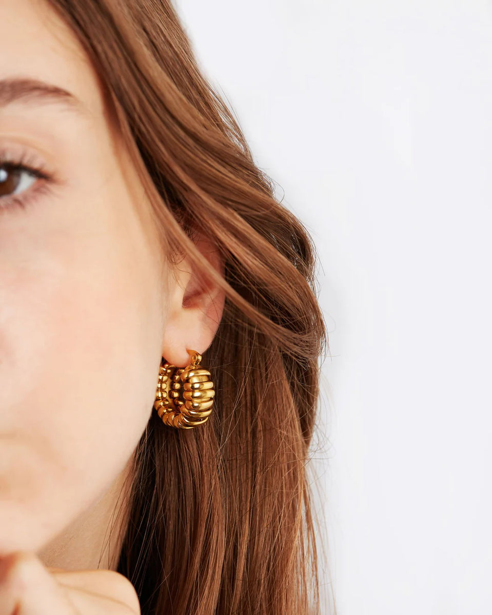 Ballinger Looped Gold Hoops – Curate
